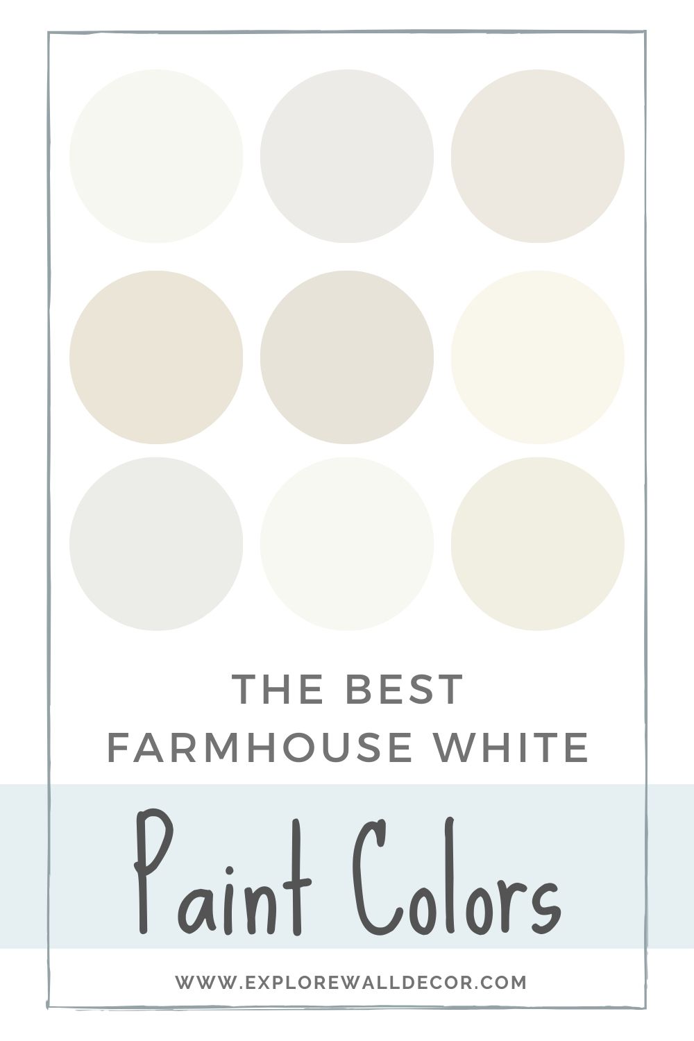 Best Farmhouse White Paint Color for the Modern Home - Explore Wall Decor