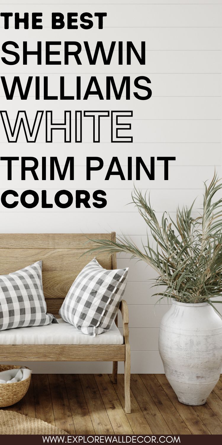 Best Sherwin Williams White Paint Color for Interior Trim (4 Great ...
